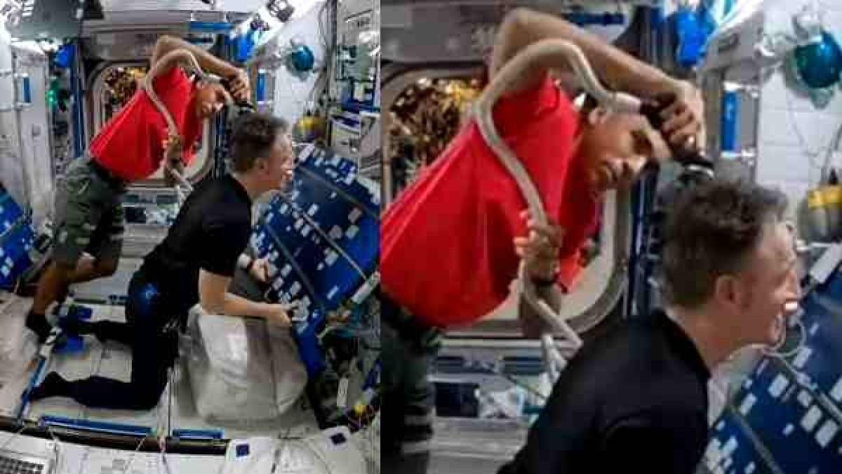 This Is How NASA Astronauts Get Haircut in Space Salon Aboard The ...