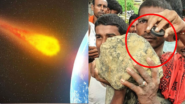 வைரல்: காந்த சக்தியுடன் விவசாயி நிலத்தில் விழுந்த விண்கல்! | Meteorite ...