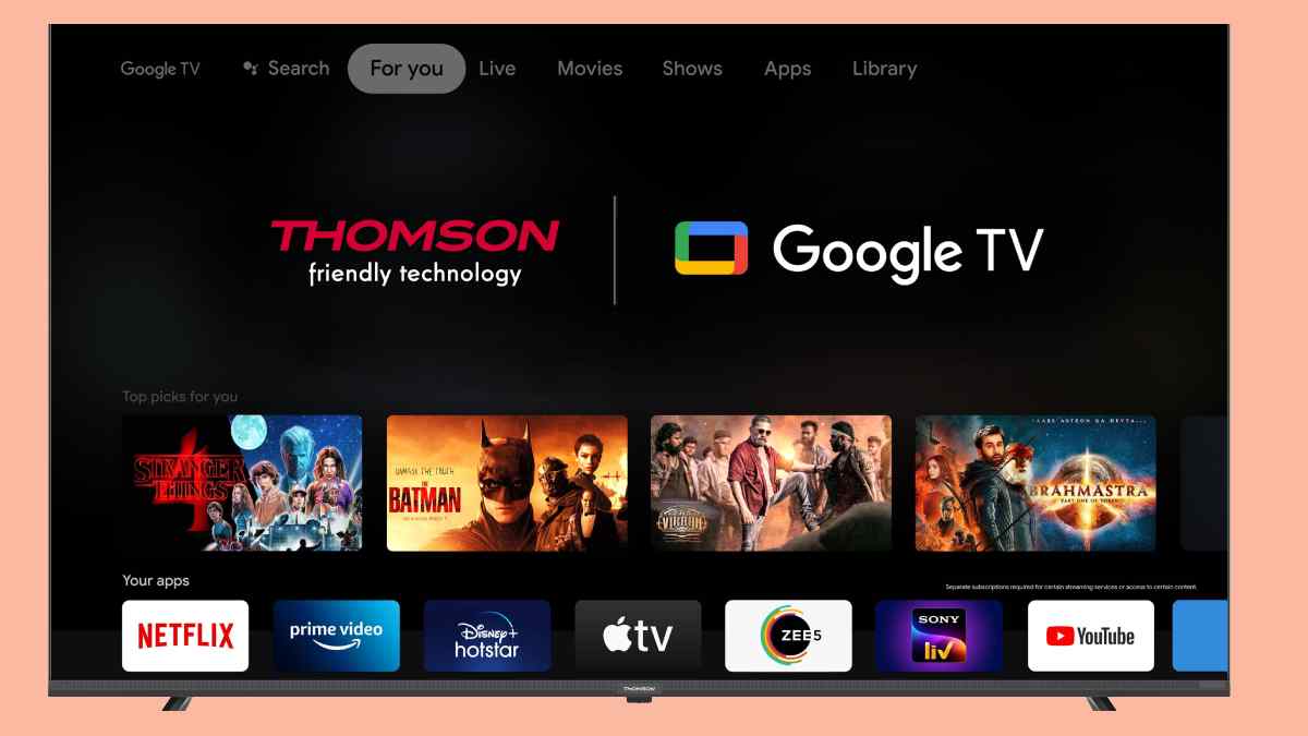 Thomson launches 50 inch 4K Smart TV with Google TV OS at budget price ...